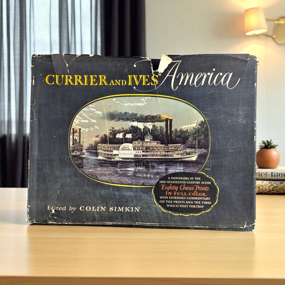 1952 Currier and Ives America Book: Mid-19th Century Americana Prints ...