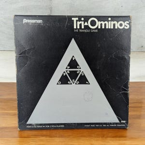 Vintage Tri-ominos Game Classic Triangular Dominoes Board Game Fun ...