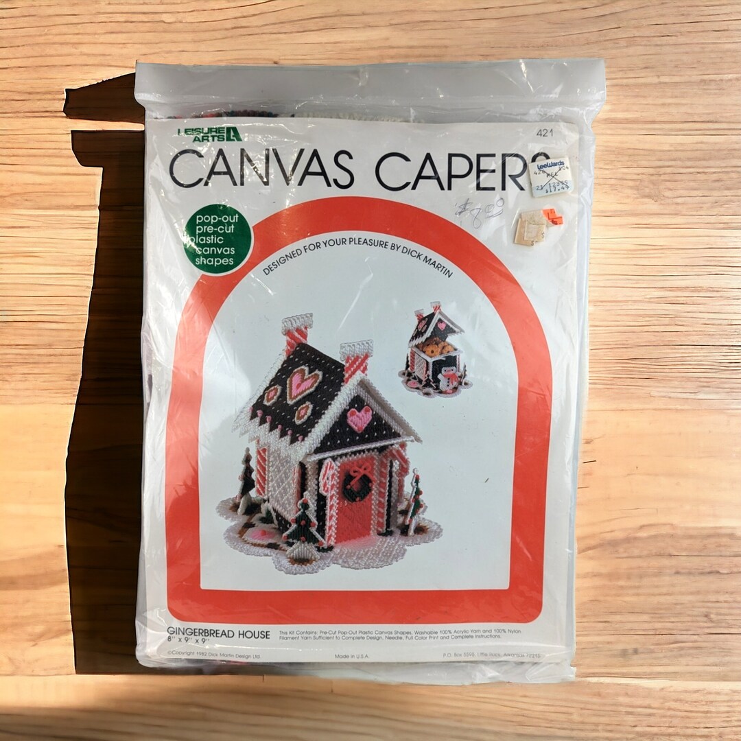 Vintage 1982 Canvas Capers Gingerbread House Kit, New Unopened ...