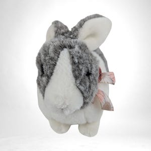 1993 Gund Gray and White Plush Bunny - Etsy
