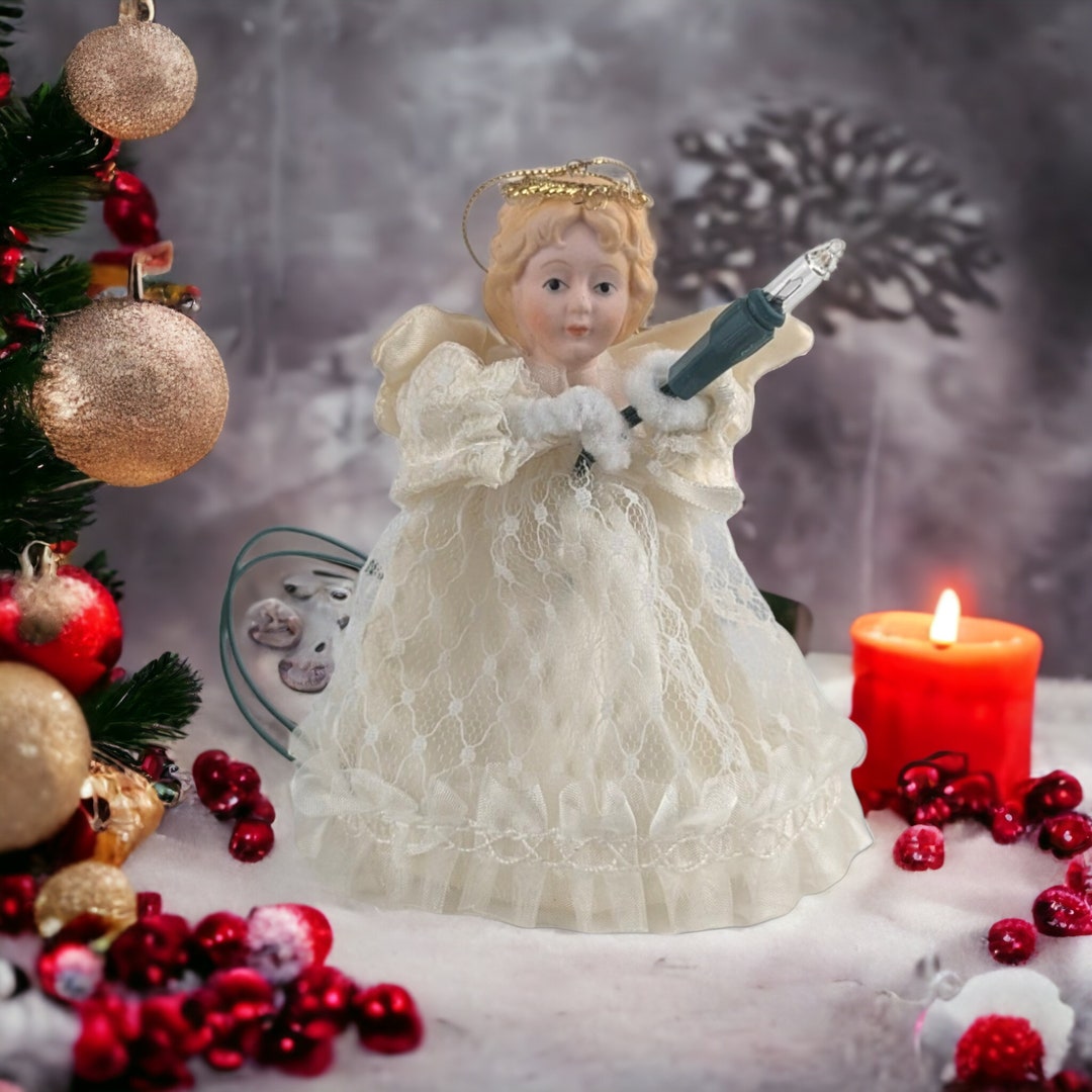 Vintage Small 5 Angel Tree Topper: Timeless Elegance - Etsy