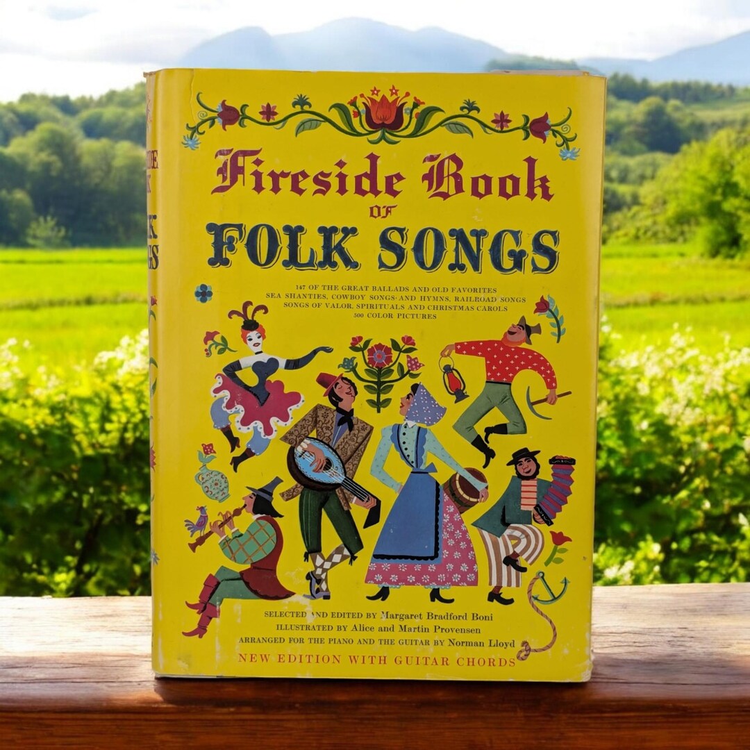 Vintage Fireside Book of Folk Songs Music Book, Hardcover - Etsy