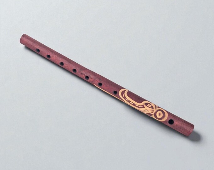 Vintage Hand Carved Andean Quena Flute: Peruvian Folk Art Musical ...