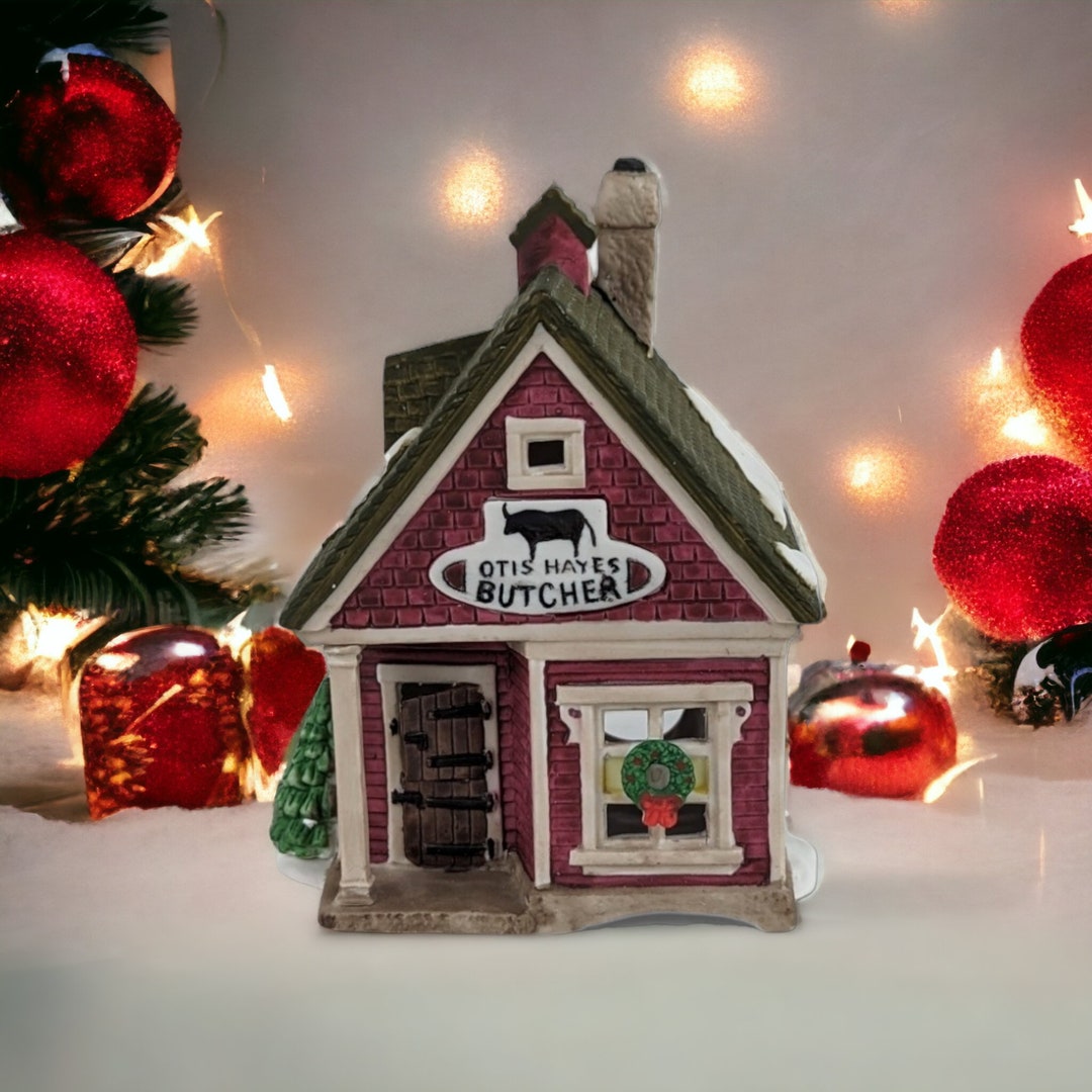 1988 Dept. 56 otis Hayes Butcher, New England Village House - Etsy