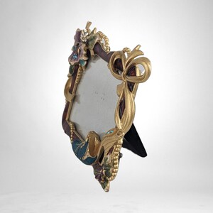 Vintage Enamel High Heel Show and Flower Metal Photo Frame - Etsy
