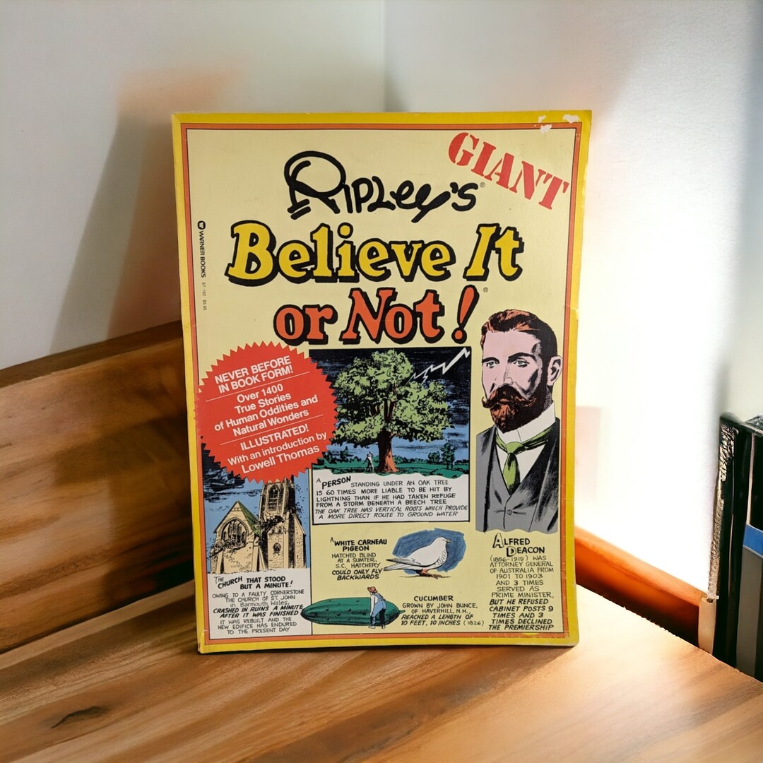 1976 Ripley's Believe It or Not Giant Softcover Book Vintage Oddities ...