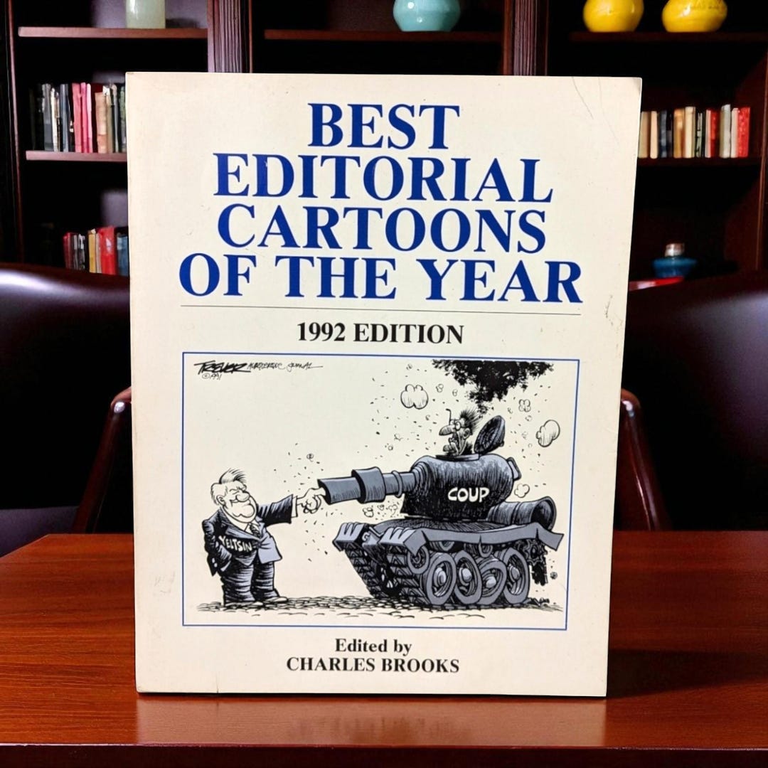 1992 Best Editorial Cartoons of the Year: Political History Book - Etsy ...