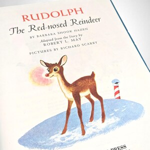 Vintage 1979 Rudolph the Red-nosed Reindeer Hardcover Richard Scarry ...