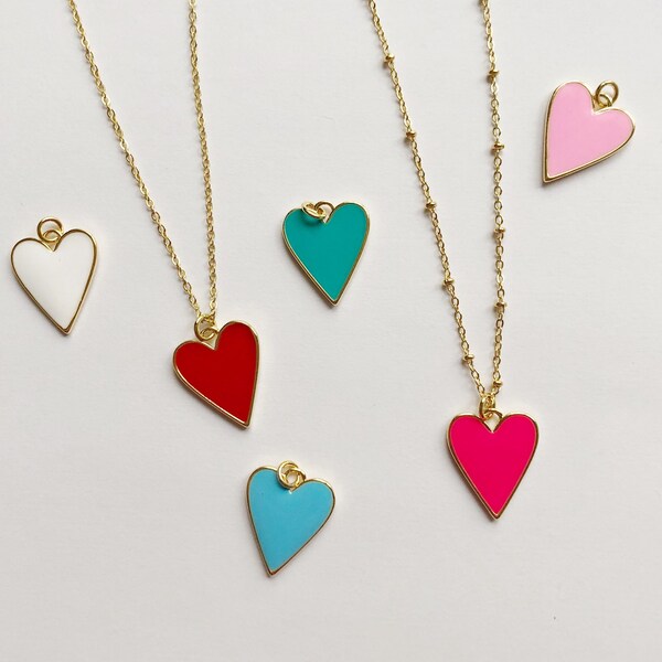 Bright Pink Necklace - Etsy