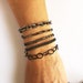 Black Chain Bracelet Modern Grunge Aesthetic Unisex - Etsy