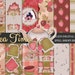 Tea Time Digital Papers Tea Party Backgrounds Strawberry Scrapbook ...