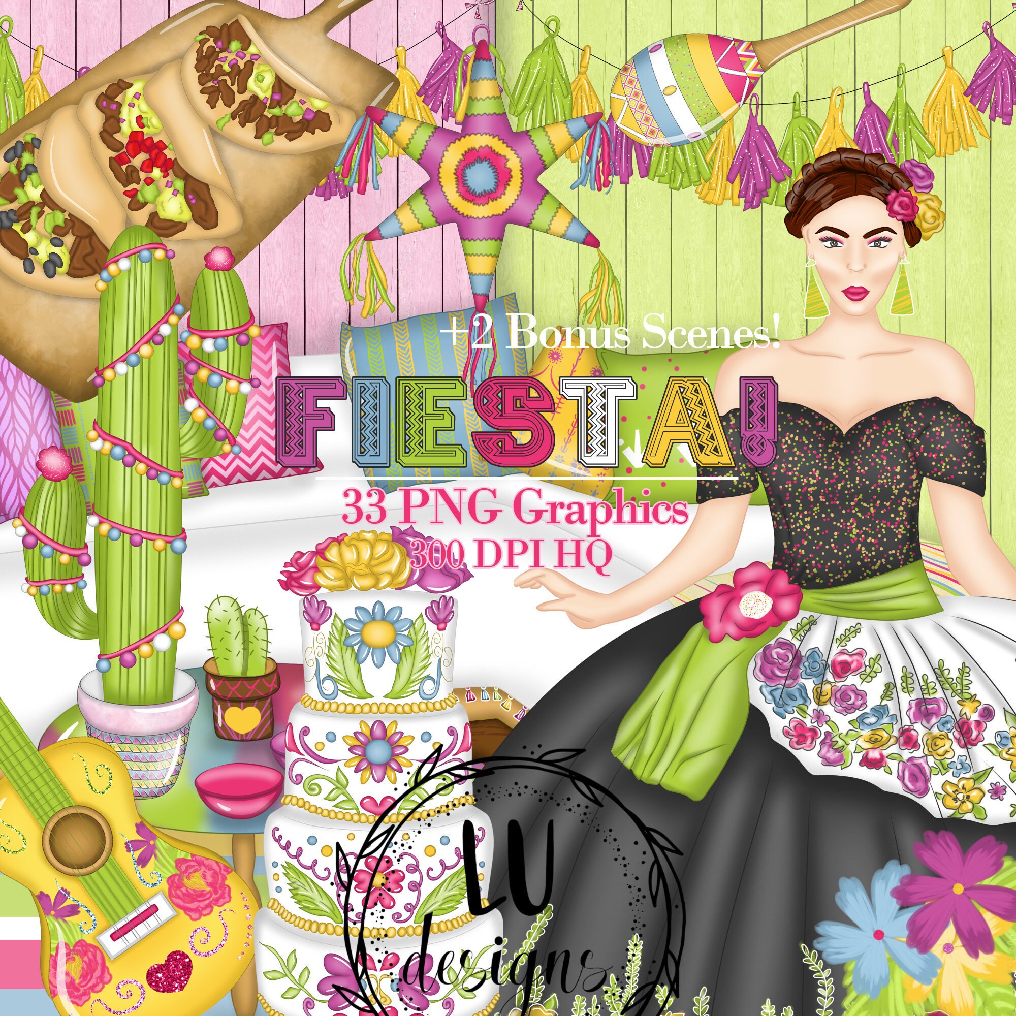 COMMERCIAL USE Planner Accessories Mexico Clipart Mexican Graphic ...