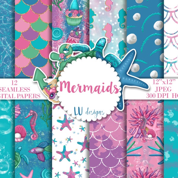 Mermaid Papers - Etsy