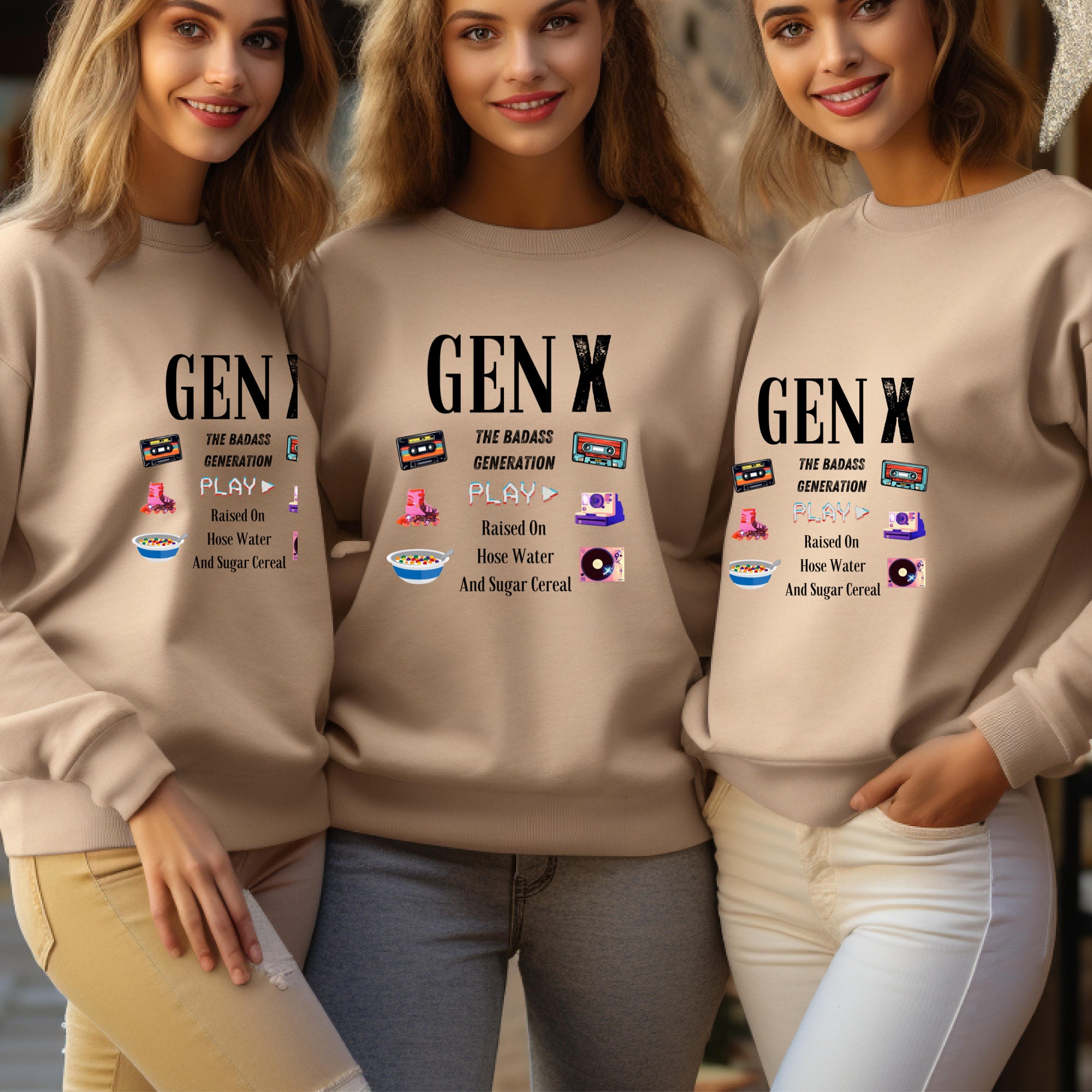 Retro Generation X Sweatshirt Vintage Gen X Apparel Nostalgic 90s Style ...