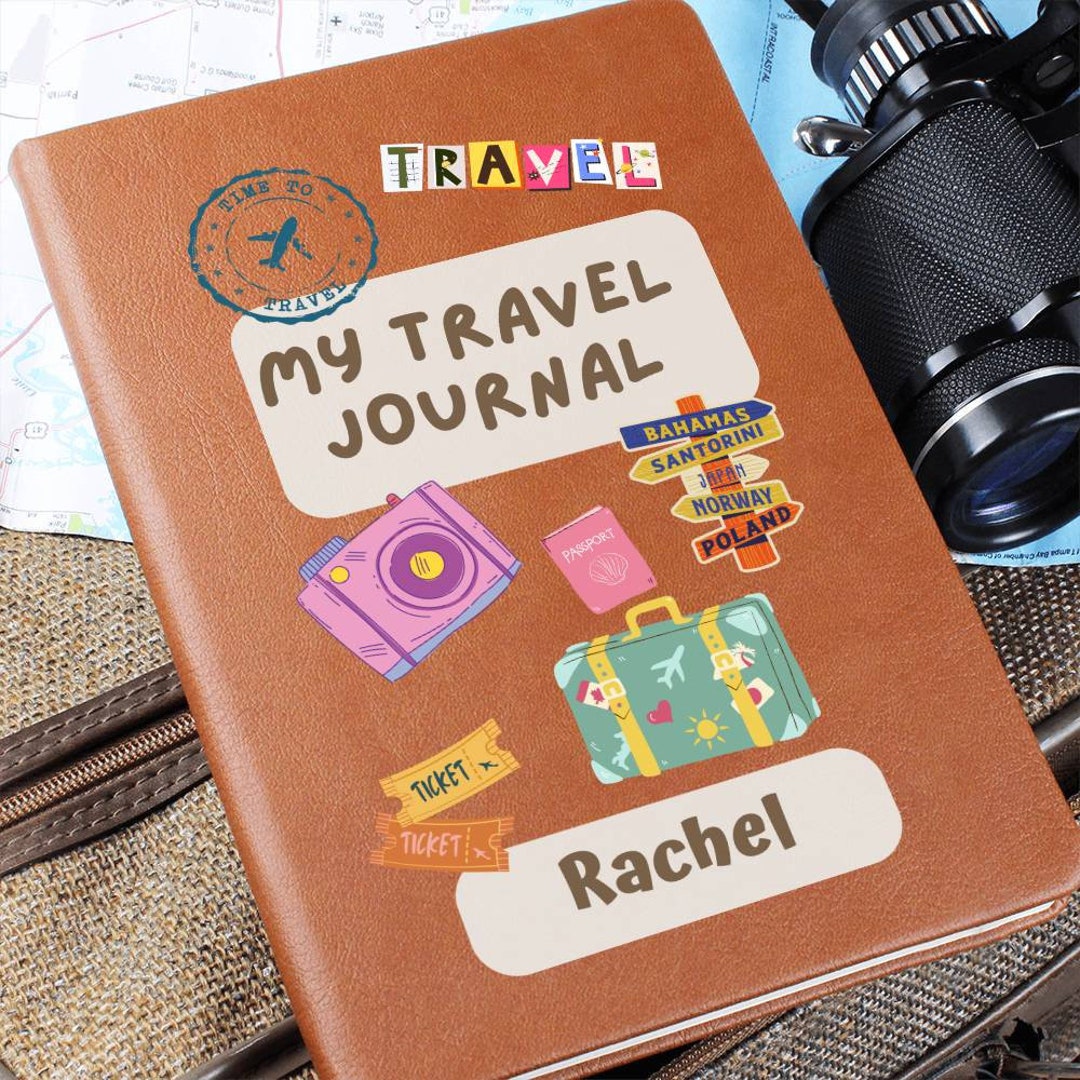 Personalized Travel Journal, Custom Travel Notebook, Travel Gift for ...