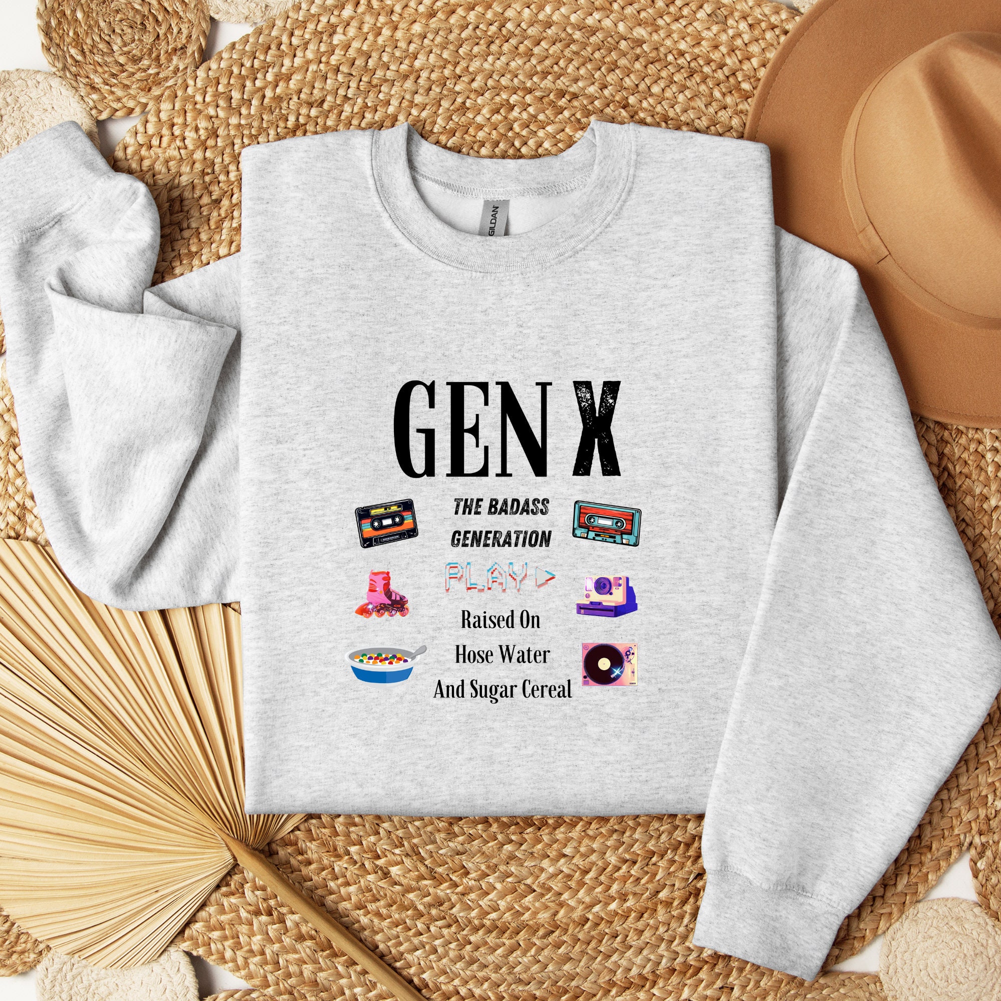 Retro Generation X Sweatshirt Vintage Gen X Apparel Nostalgic 90s Style ...