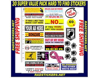 Value Pack of My Top 32 Selling Stickers - Etsy