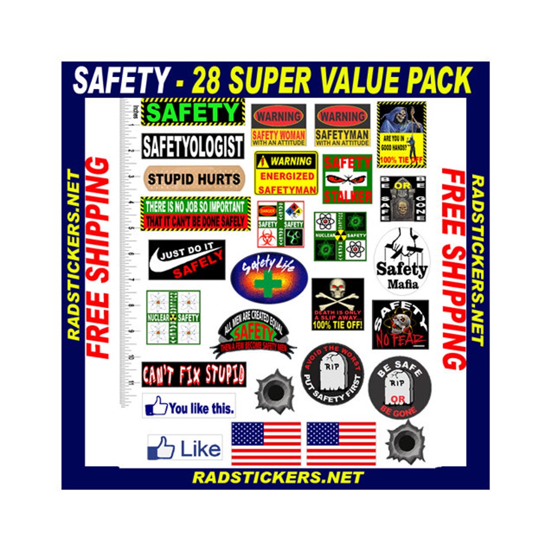 Hard Hat Sticker, SAFETY, 24 Sticker Super Value Pack - Etsy