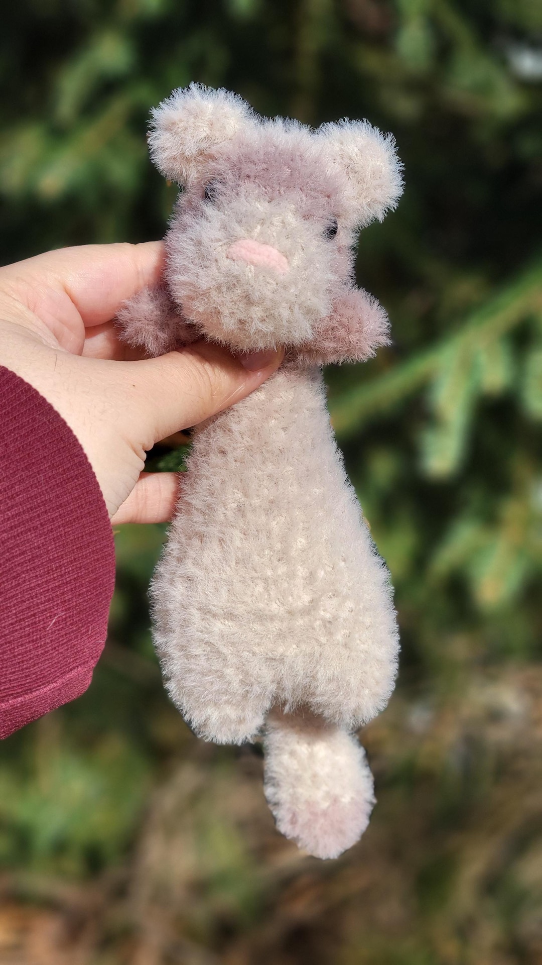 Crochet Weighted Floppy Ferret Plush: Handmade Soft Toy - Etsy