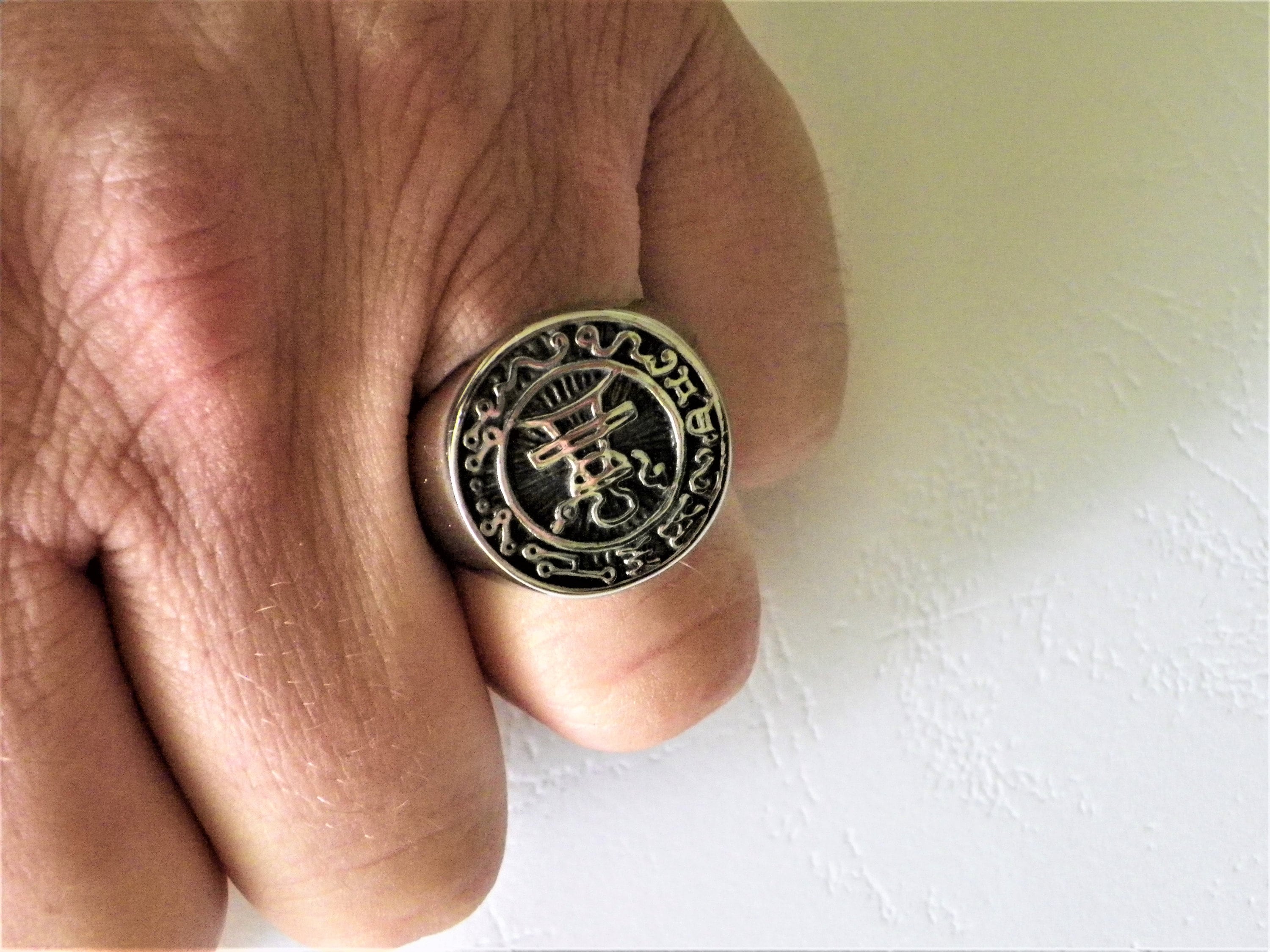 Signet Ring Secret Seal of Solomon //seal of - Etsy