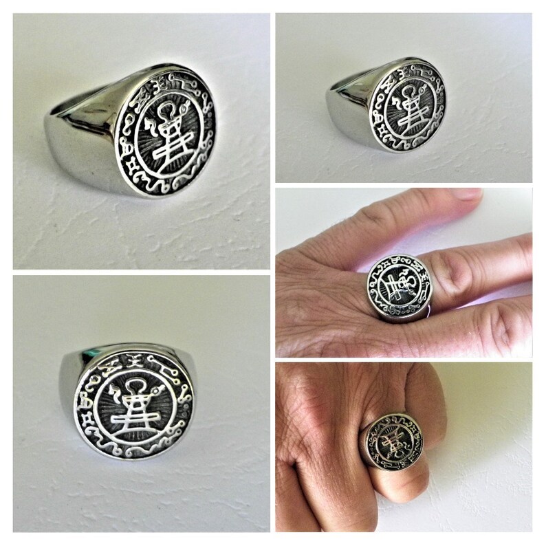 Signet Ring With Solomon's Secret Seal/ring for Wearer Protection and ...