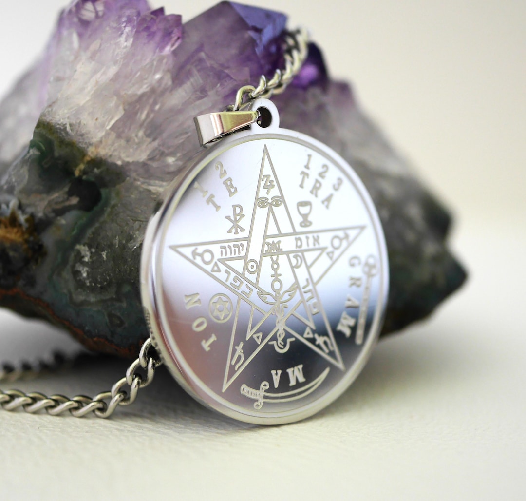 Solomon's Pentagram Talisman/protection Amulet Against Dark Forces/72 ...