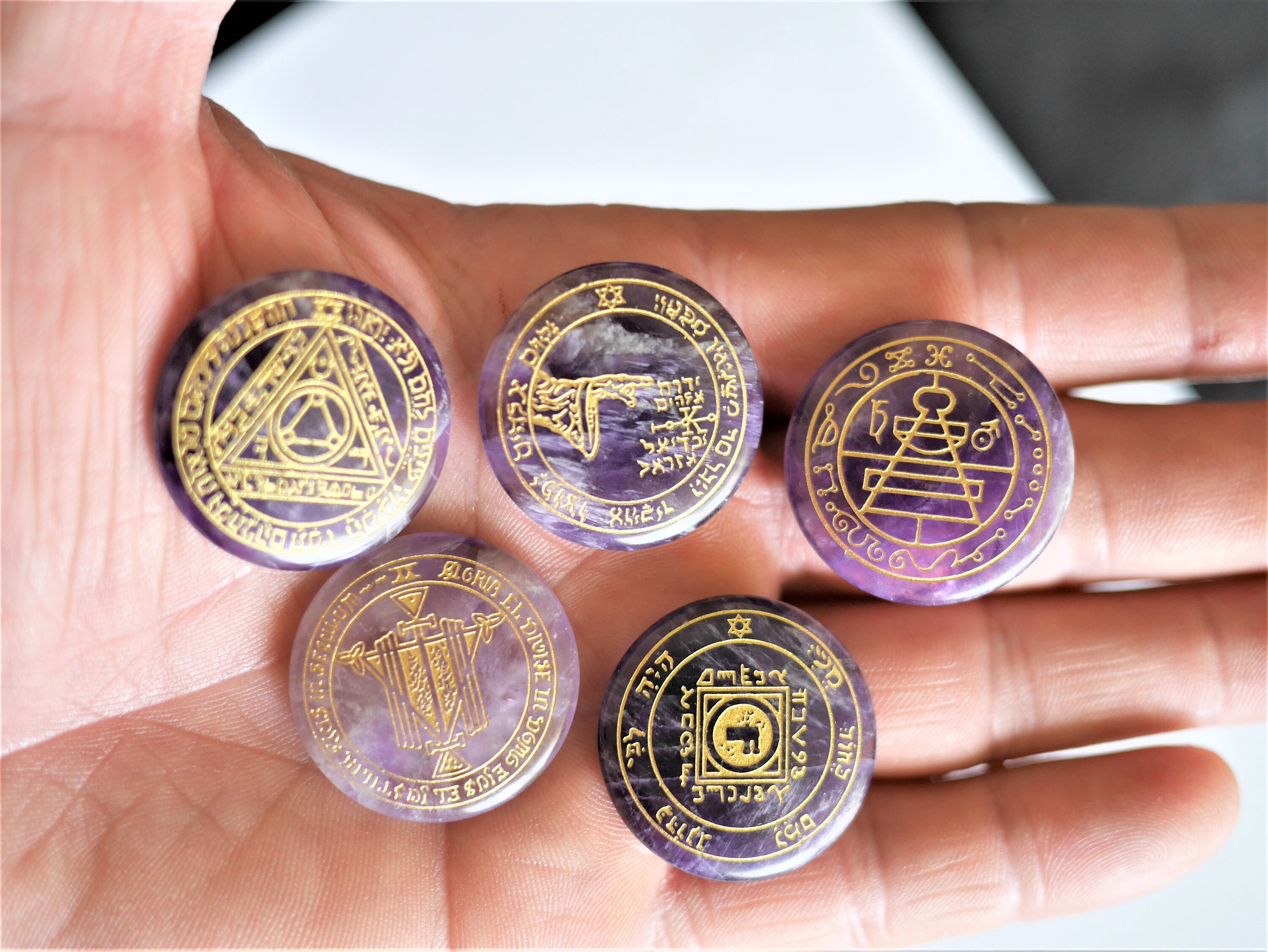 Lot de 5 Pentacles de Protection//Sceaux Secrets//5ème - Etsy 日本