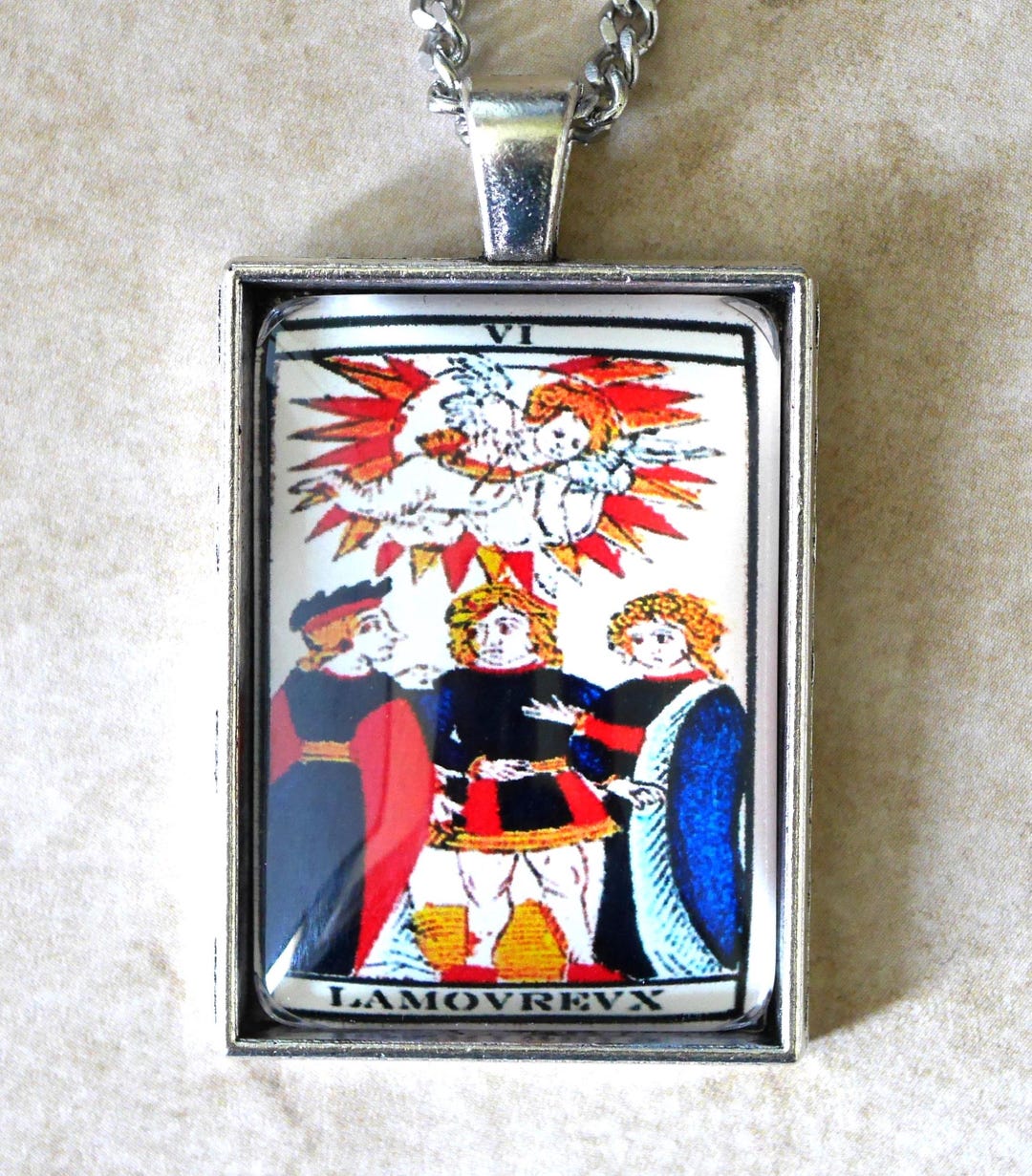 Major Card Talisman//the Lovers//tarot of Marseille//divination//gift ...