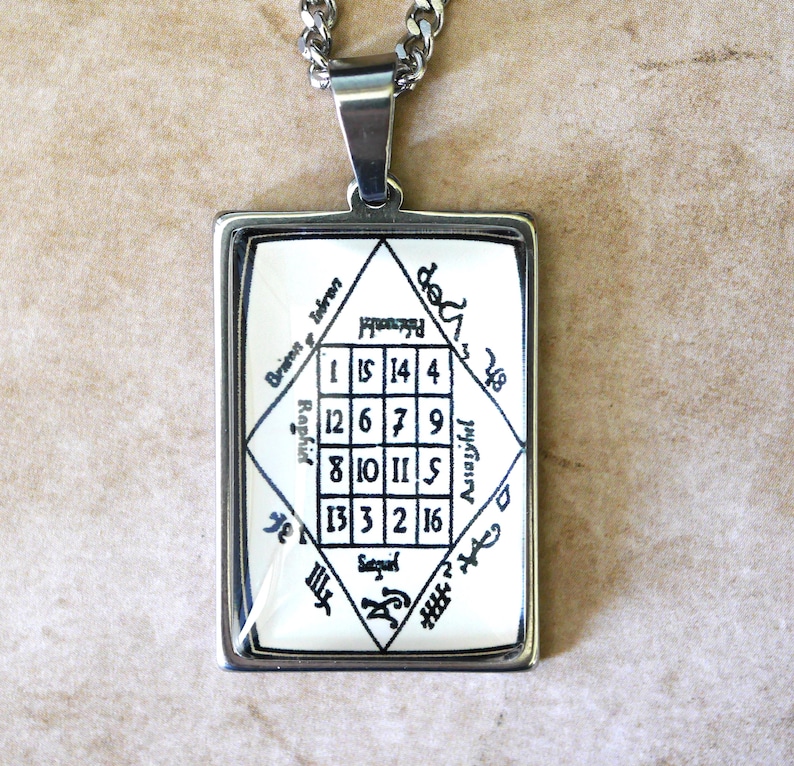 Jupiter Magic Square/amulet of Protection, Wealth, and Power/pendant of ...