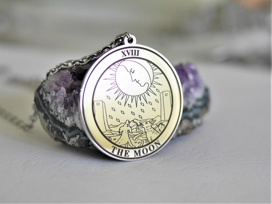 Talisman Major Card //the Moon//tarot De Marseille//card of the Moon ...