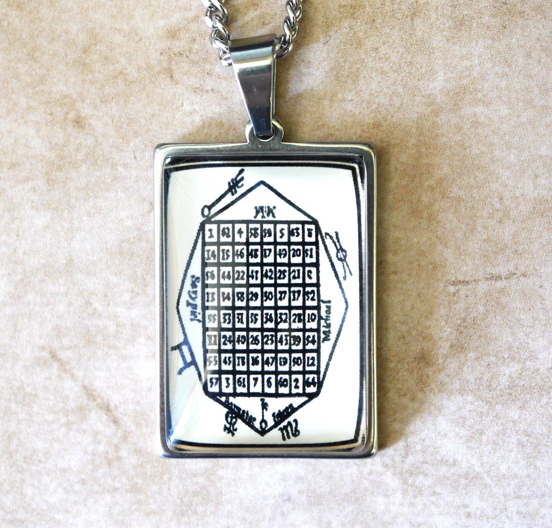 Mercury Magic Square Talisman, Mercury Pentacle, Powerful Amulet ...