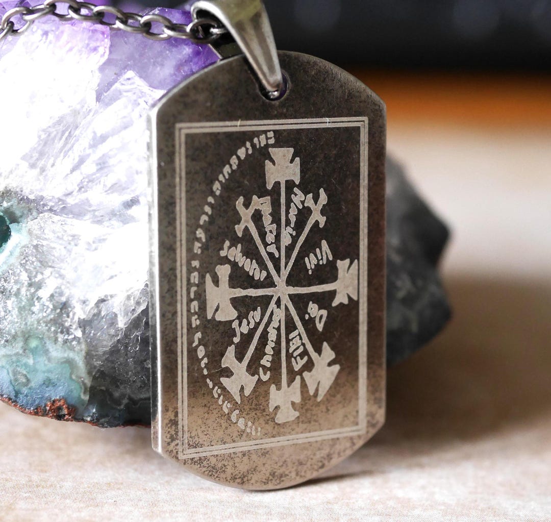 Talisman Pentacle Angel Cahetel/amulet of Protection From Harmful ...