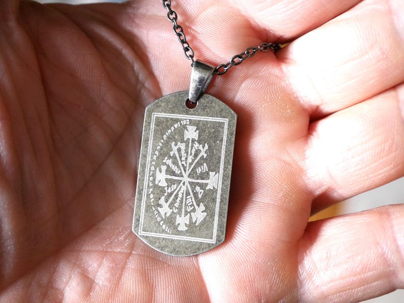 Talisman Pentacle Angel Cahetel/amulet of Protection From Harmful ...