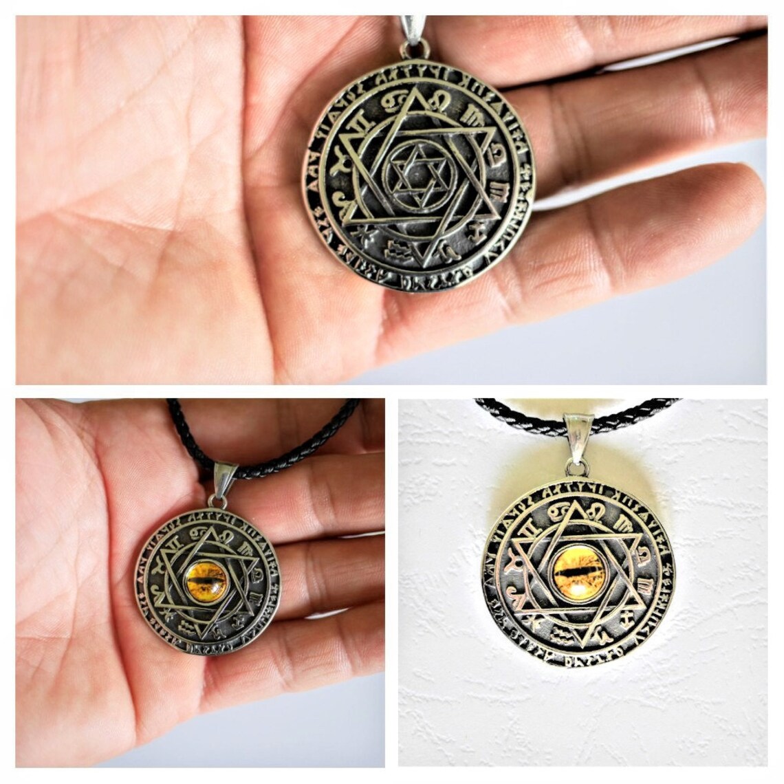 Solomon's Talisman Hexagram //Amulet Powerful Double | Etsy