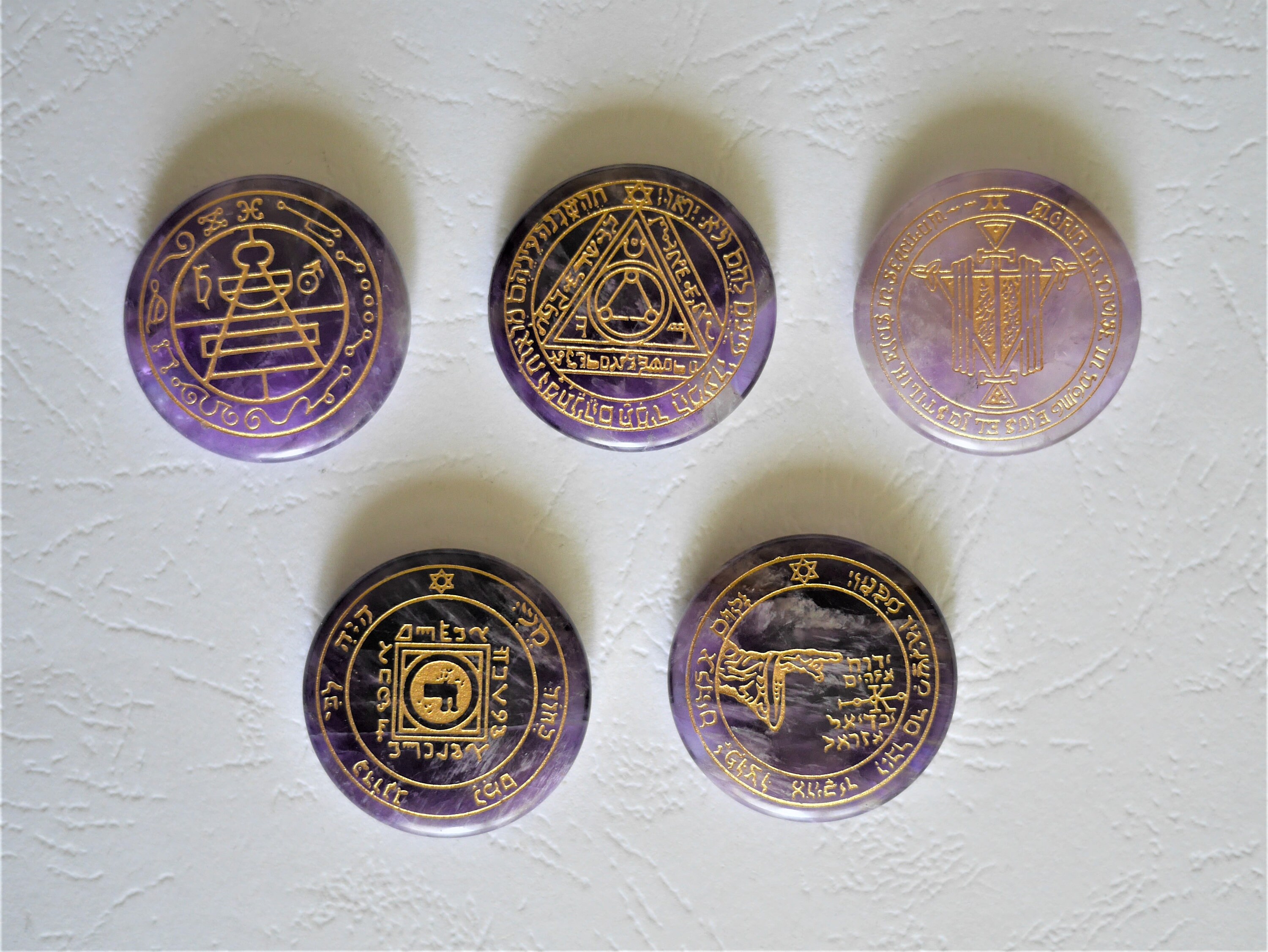 Lot de 5 Pentacles de Protection//Sceaux Secrets//5ème - Etsy 日本