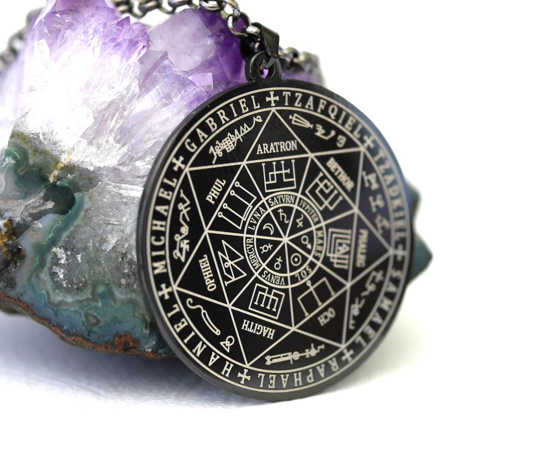 Talisman of the 7 Archangels, Pentacle of Spiritual Protection, Divine ...