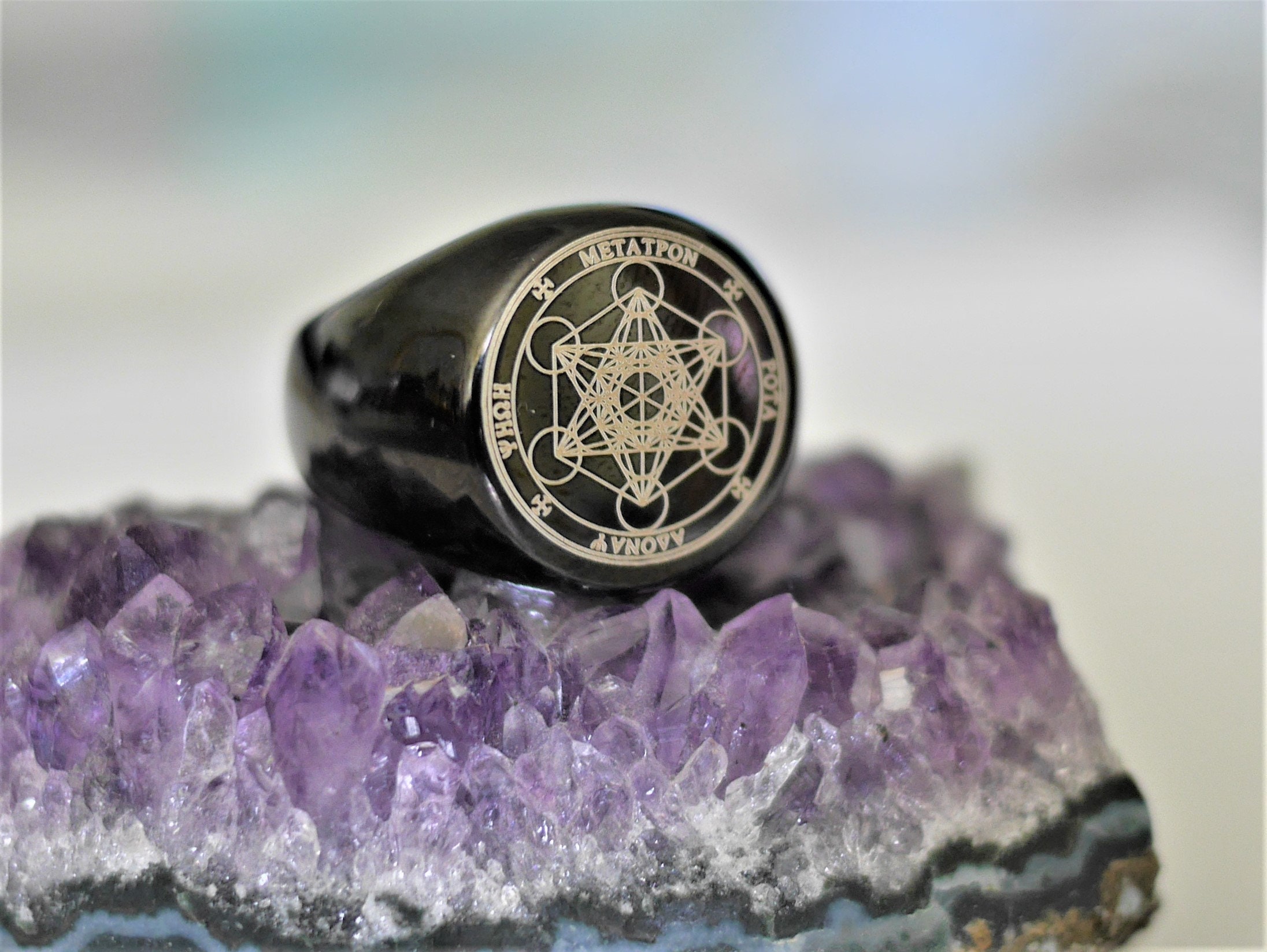 Archangel Metatron Seal Talisman/signet Ring/esoteric Protection Ring ...