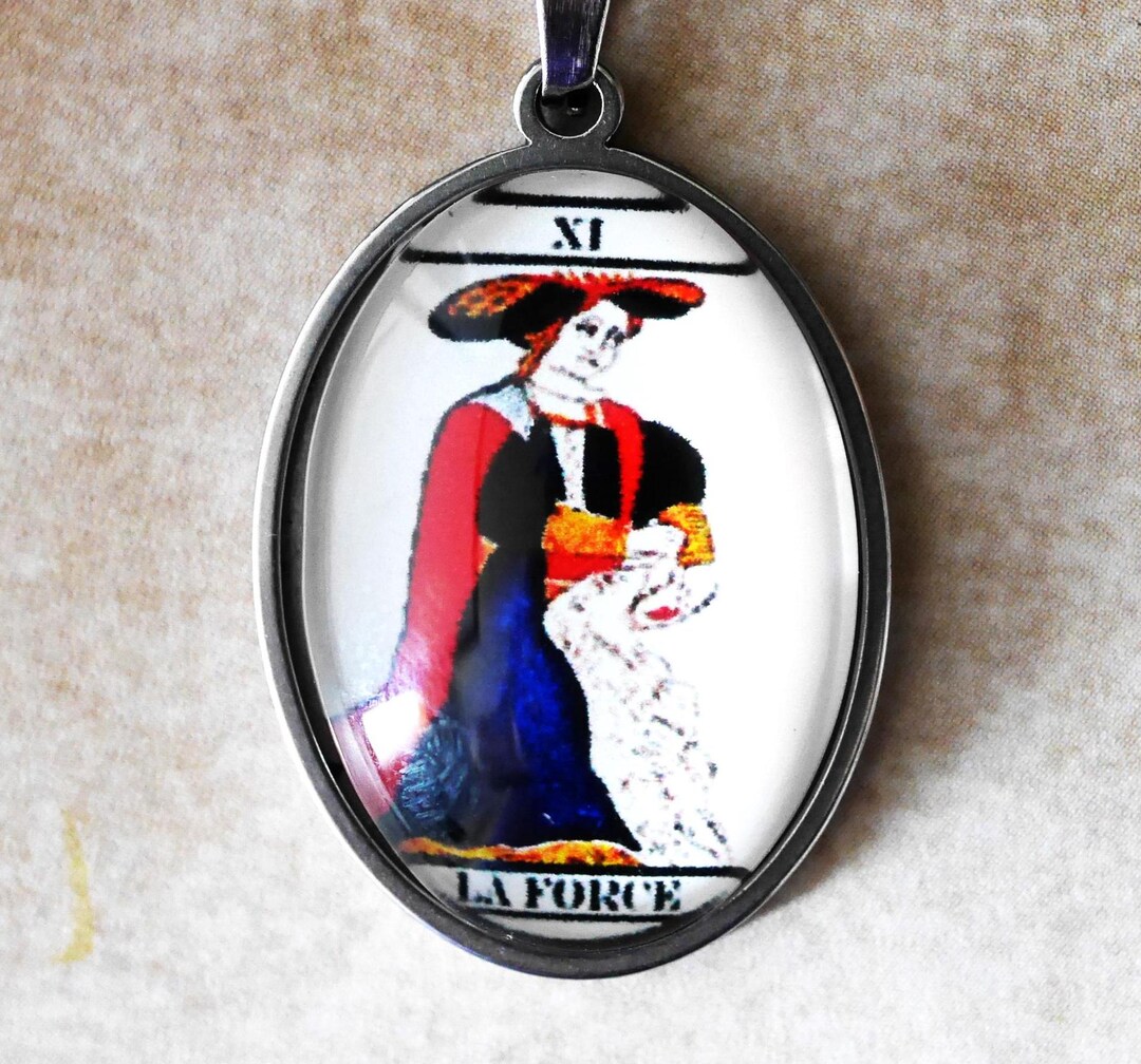 Major Card Talisman //strength//tarot of Marseille//strength Card ...