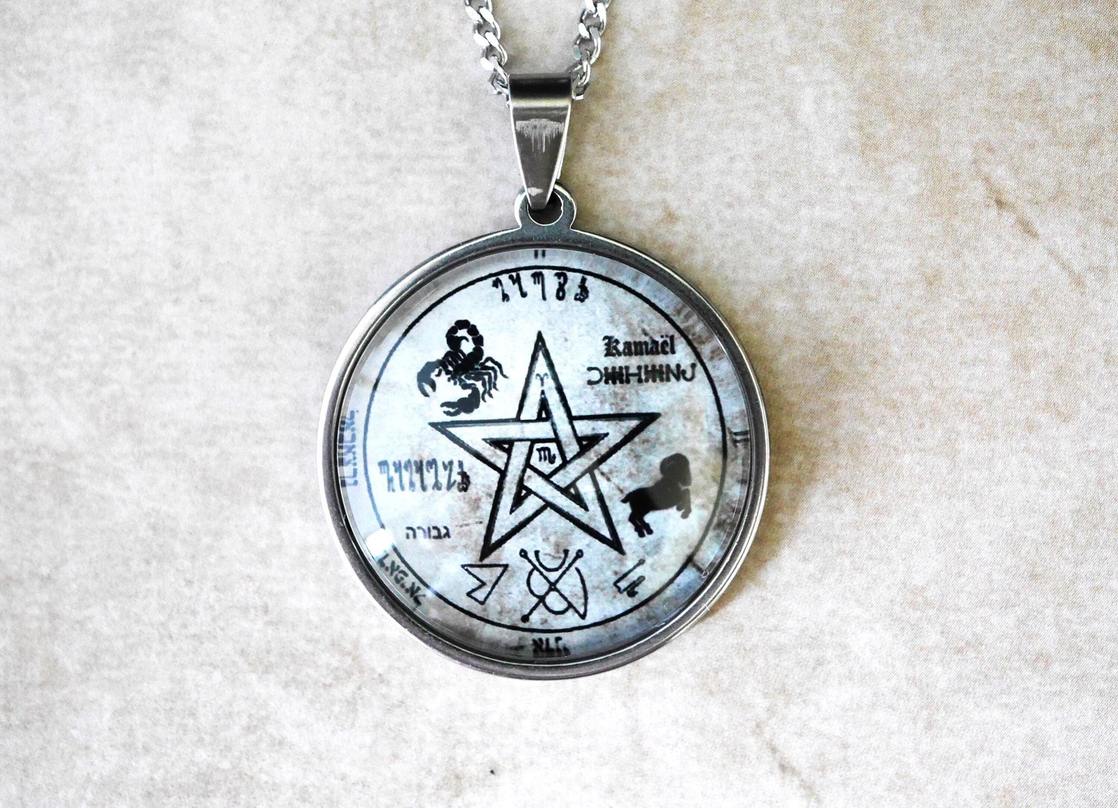 Pentacle of Mars/protection Amulet/esotericism/white Magic/protection ...