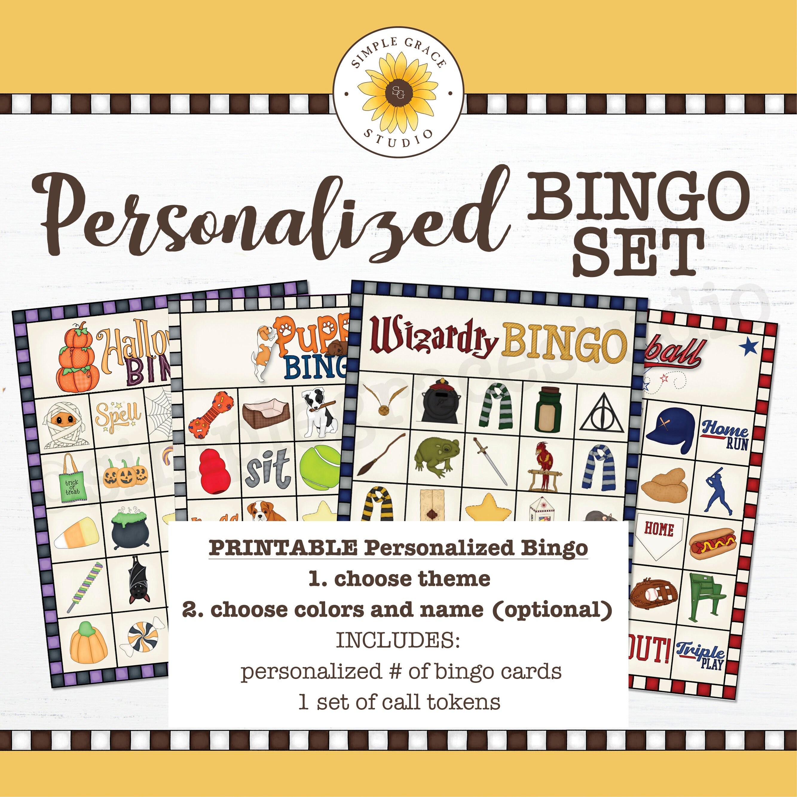 Party Game ~ Bingo ~ Personalized Bingo ~ Bingo Cards ~ Bingo Game - Etsy