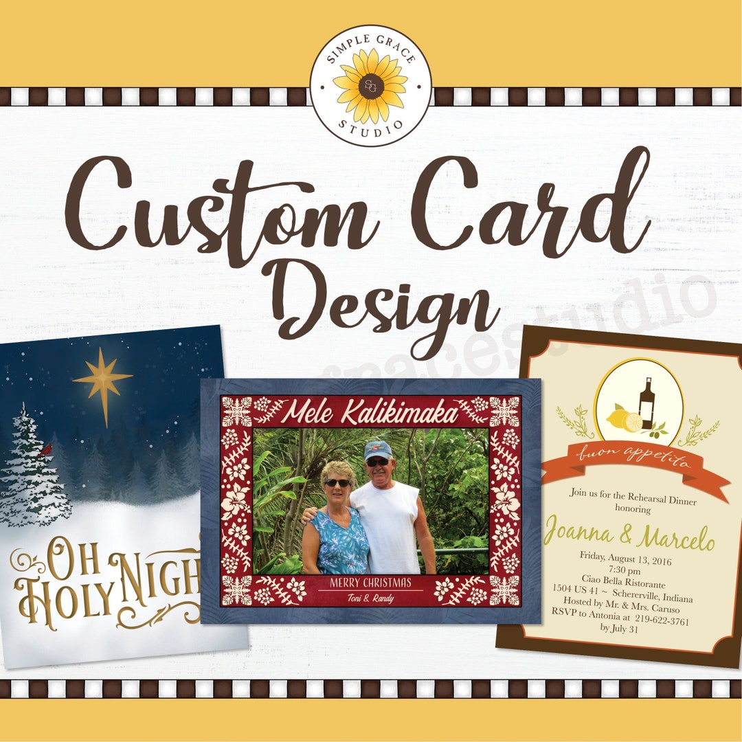 Card Design - Invitation Design - Custom Card Design - Design Service ...