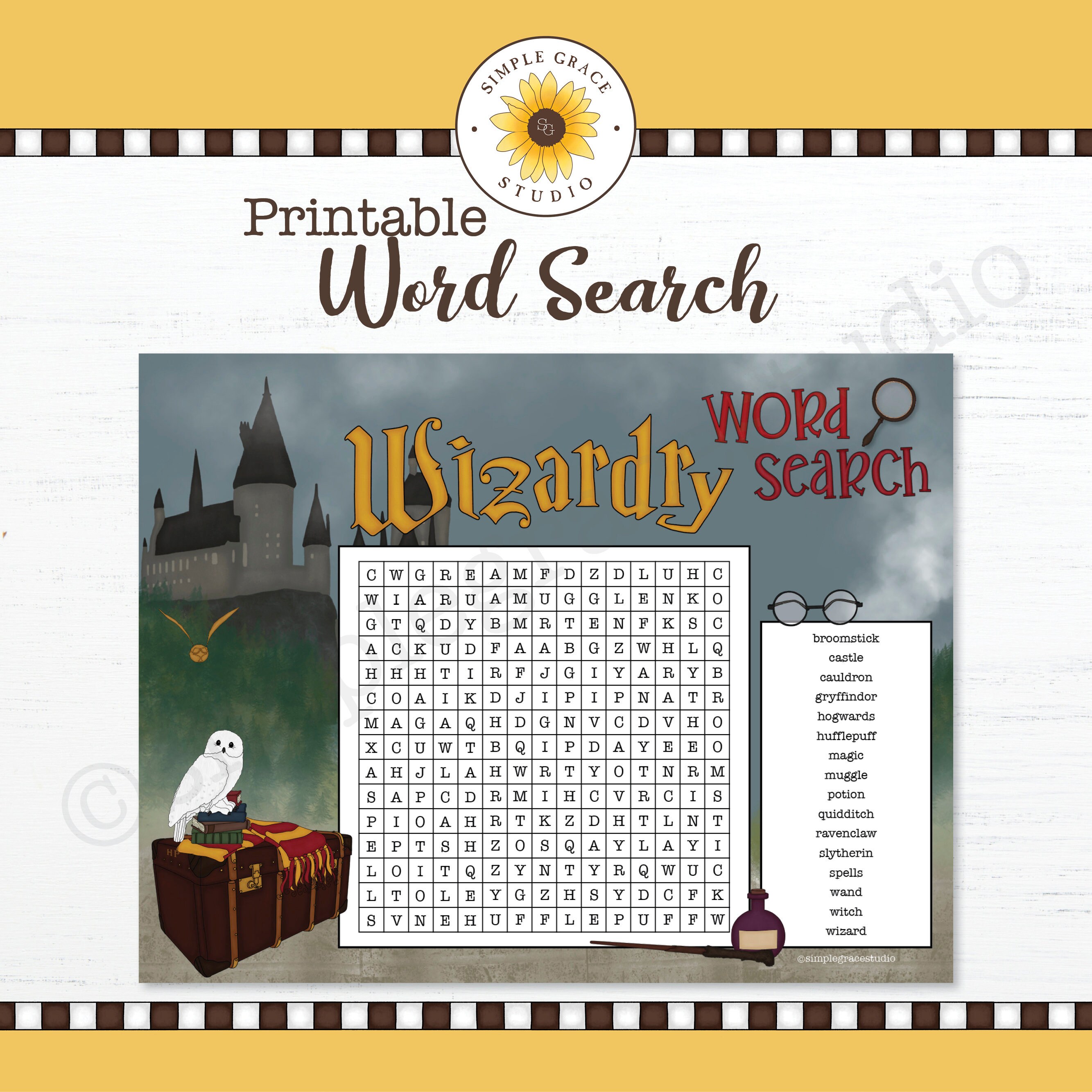 Wizardry Word Search ~ Printable Wizardry Word Search ~ Word Search ...