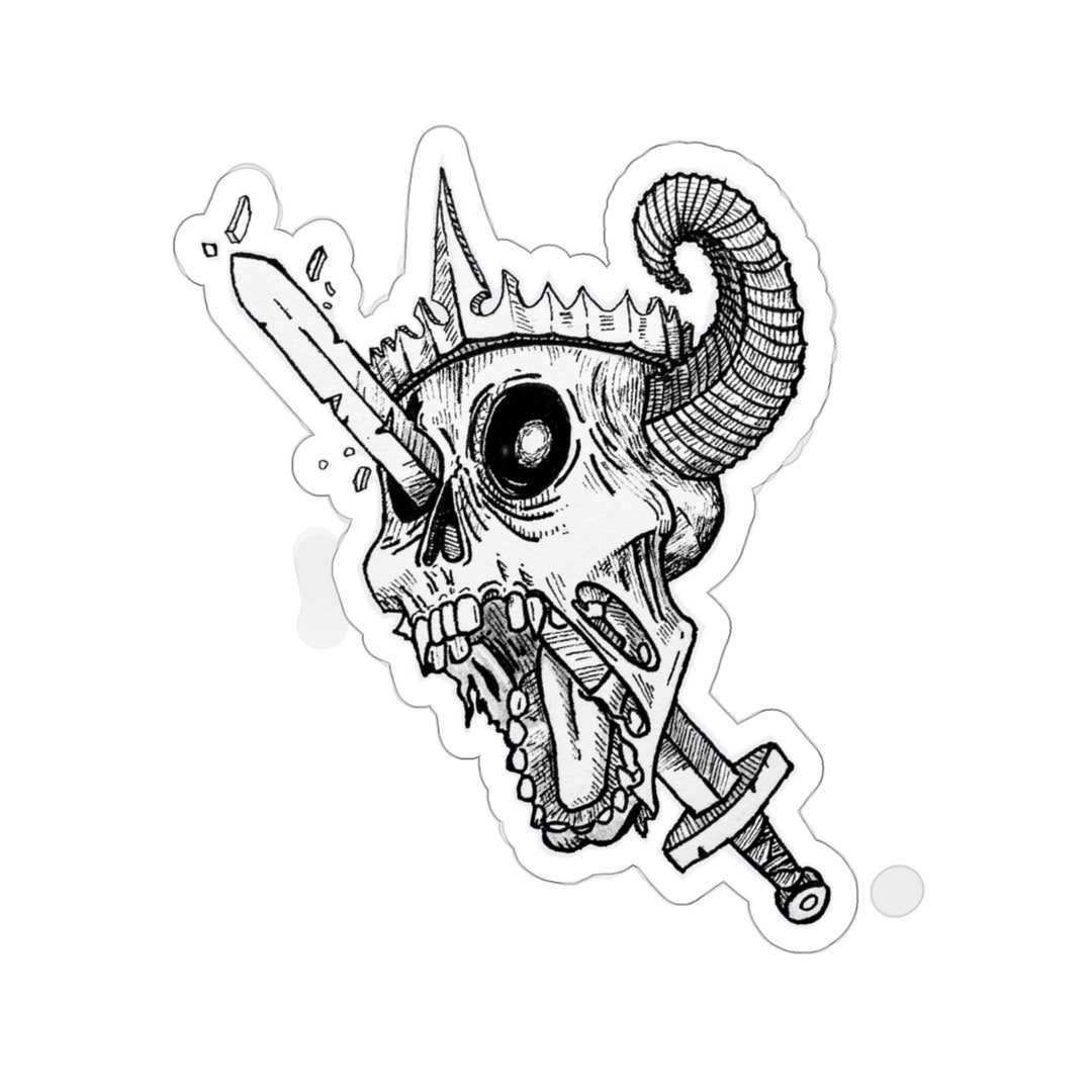 The Lich Sticker: Adventure Time Fanart - Kiss-cut Vinyl - Etsy
