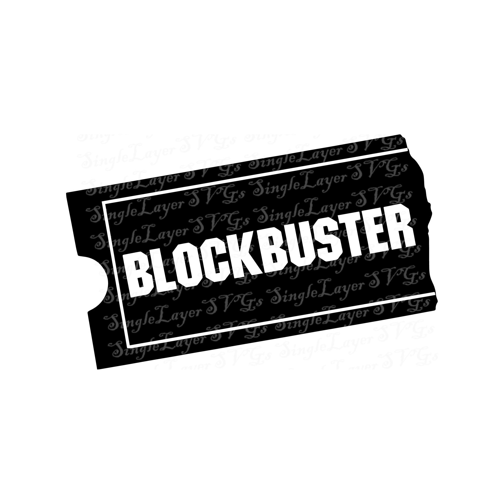 Blockbuster SVG DXF PNG pdf jpg eps files Vector | Etsy