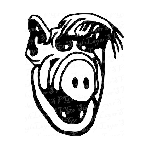 Alf SVG DXF PNG Pdf Jpg Eps Files Vector Alf Tv Show Svg | Etsy