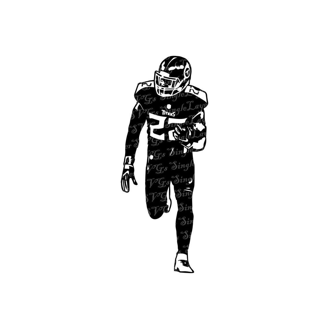 Derrick Henry SVG DXF Png Pdf Jpg Eps Vector Files | Titans Svg ...