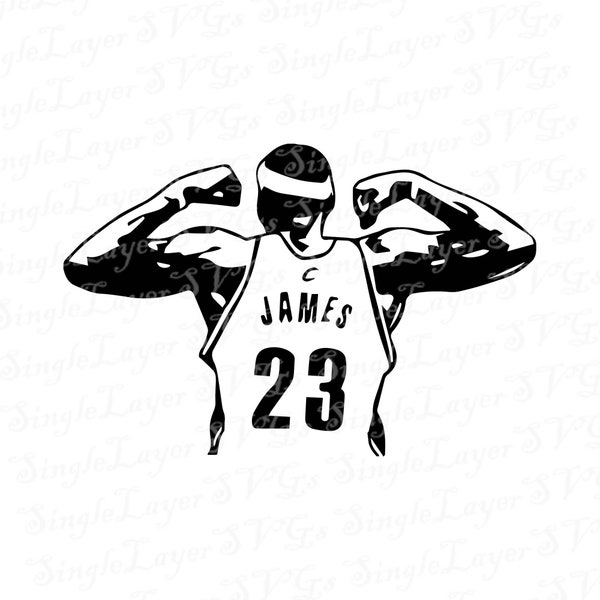 Lebron James Cutout - Etsy