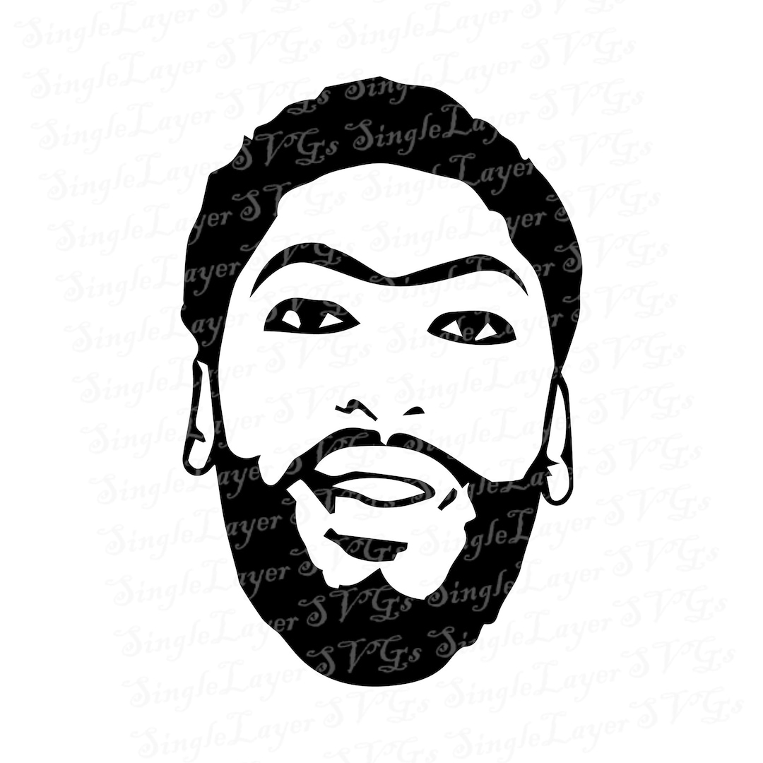 Anthony Davis Face SVG DXF PNG Pdf Jpg Files | Unibrow Vector File ...
