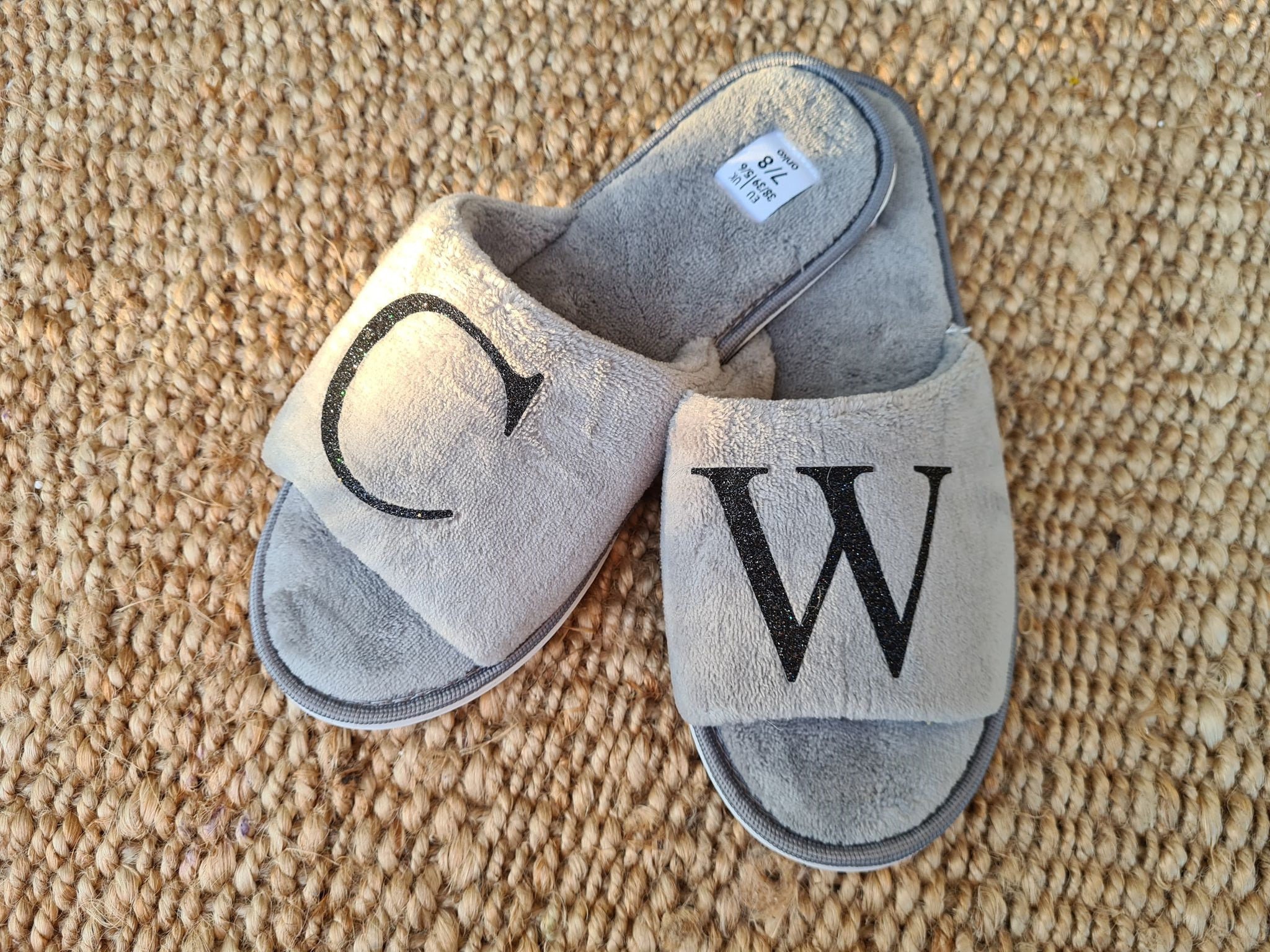Personalized Slippers Initial Slippers Custom Slippers - Etsy Australia