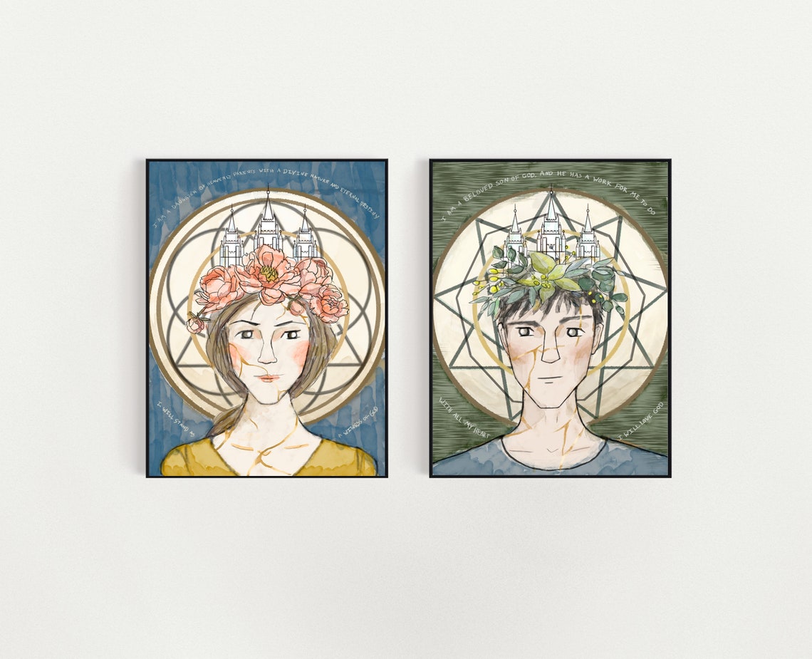 Temple Crown -- YM Theme Print -- LDS YM Theme - Etsy